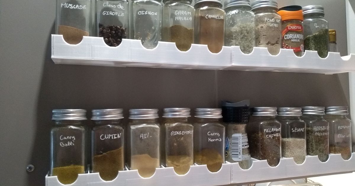 Parametric spice rack by paquiteau | Download free STL model ...