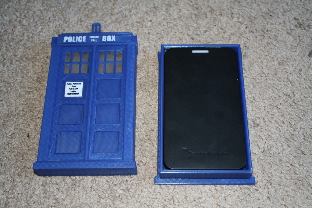 Doctor Who TARDIS Enclosure For Sabrent Hard Drive Enclosure by ...