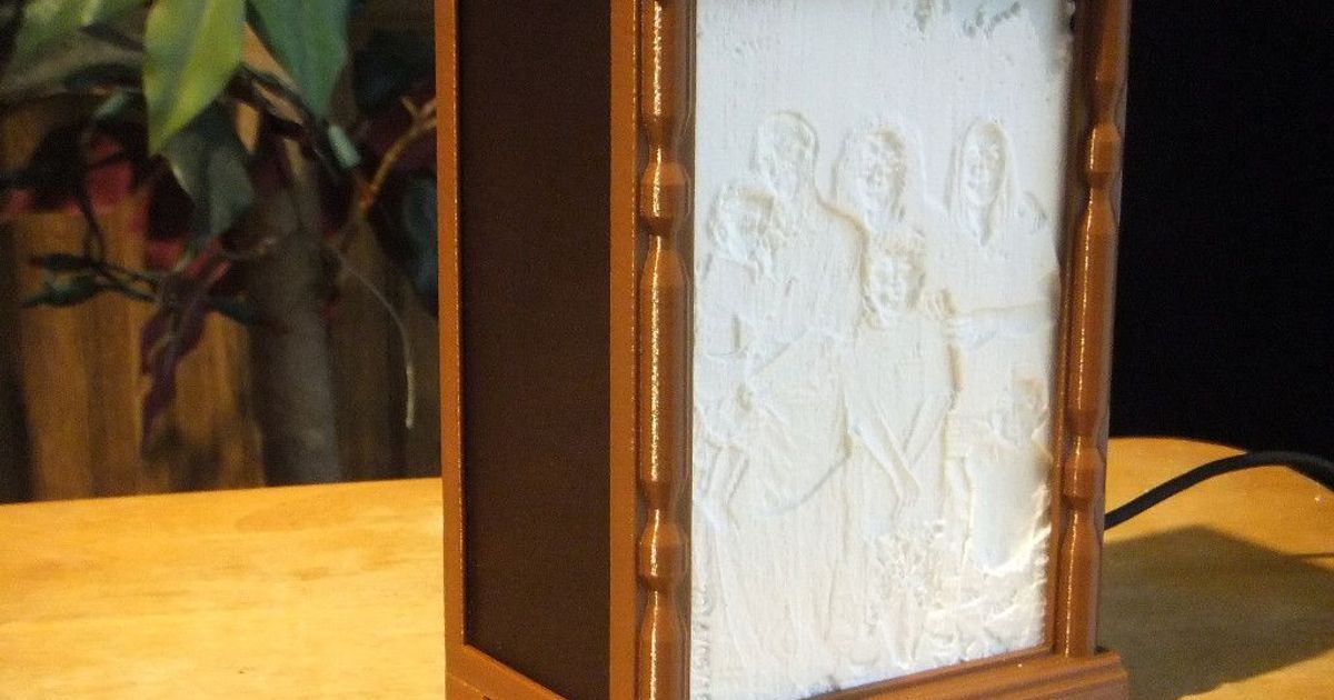 Lithophane Display Case - Portrait Mode by rebeltaz | Download free STL ...