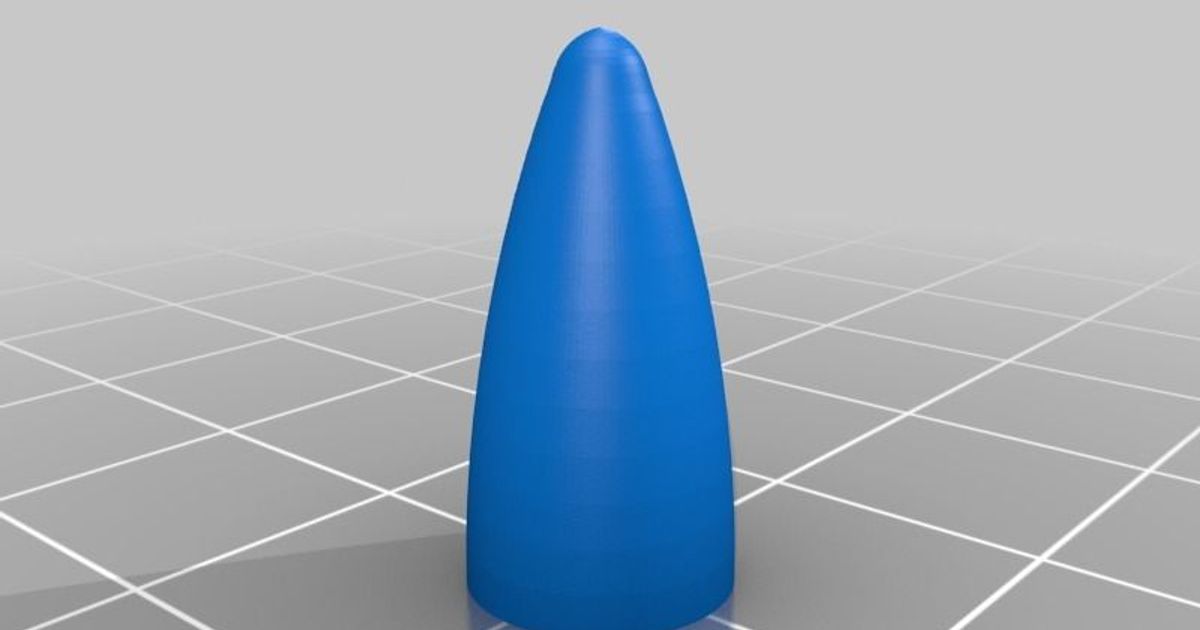 Bottle Rocket Fireworks Nose Cone by rebeltaz | Download free STL model ...