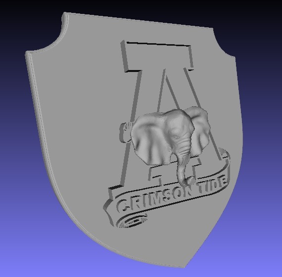 Alabama Crimson Tide Plaque by rebeltaz | Download free STL model ...