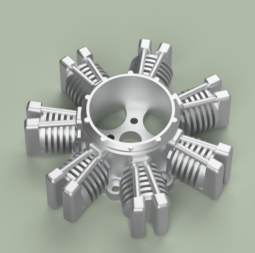 7 Cylinder Radial Engine por Airwaves Ted | Descargar modelo STL ...