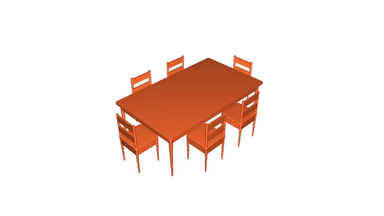 Simple dining table by 3d printer guy | Download free STL model ...
