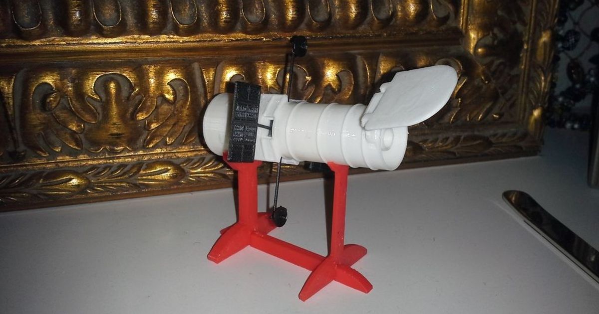 Hubble Space Telescope Parts (with stand) by justbennett | Download ...