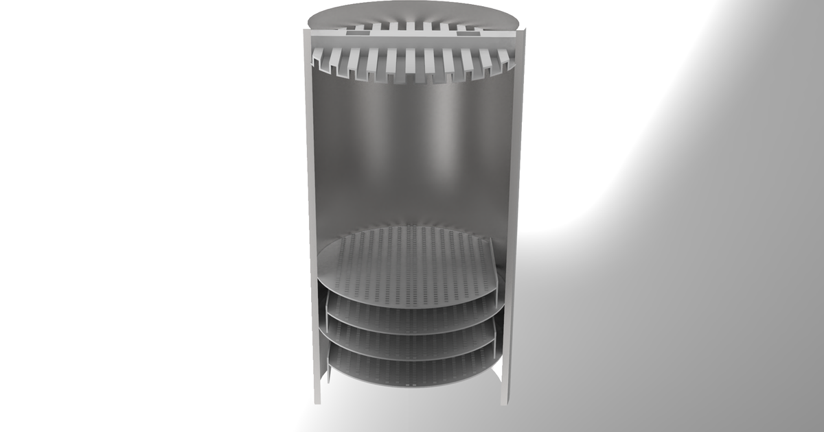 Distillation Rectifier Column by Trinova Labs | Download free STL model ...