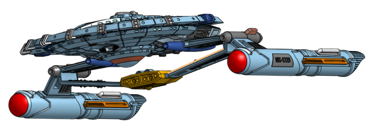 My own Star Trek Ship TOS1 by Hogger | Download free STL model ...