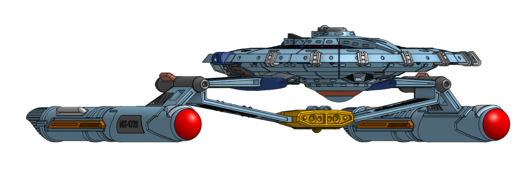 My own Star Trek Ship TOS1 by Hogger | Download free STL model ...