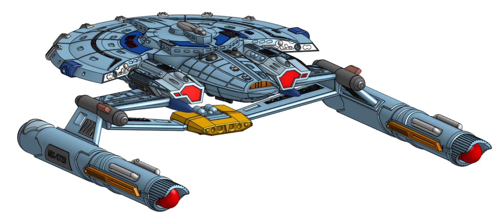 My own Star Trek Ship TOS1 by Hogger | Download free STL model ...