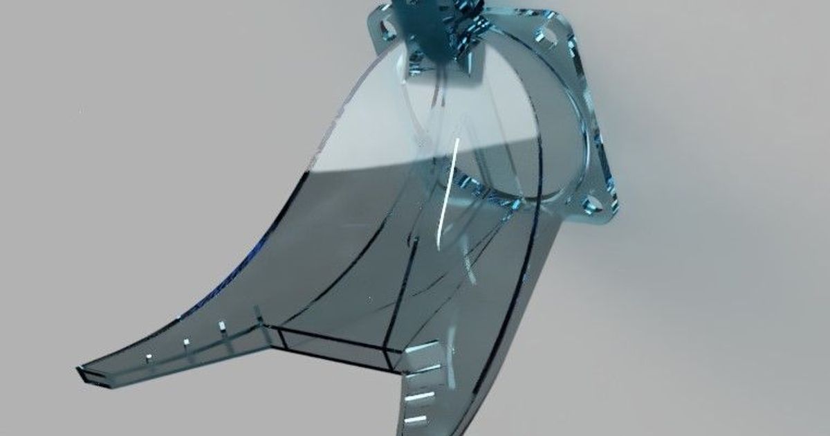 Fan duct replacement for standard C-Bot / D-Bot by Extraball | Download ...