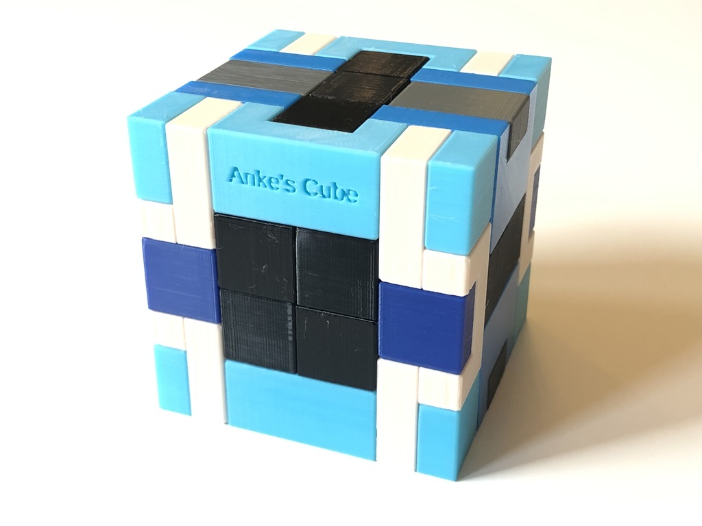 Anke's Cube - Interlocking puzzle by Alfons Eyckmans by Printable ...