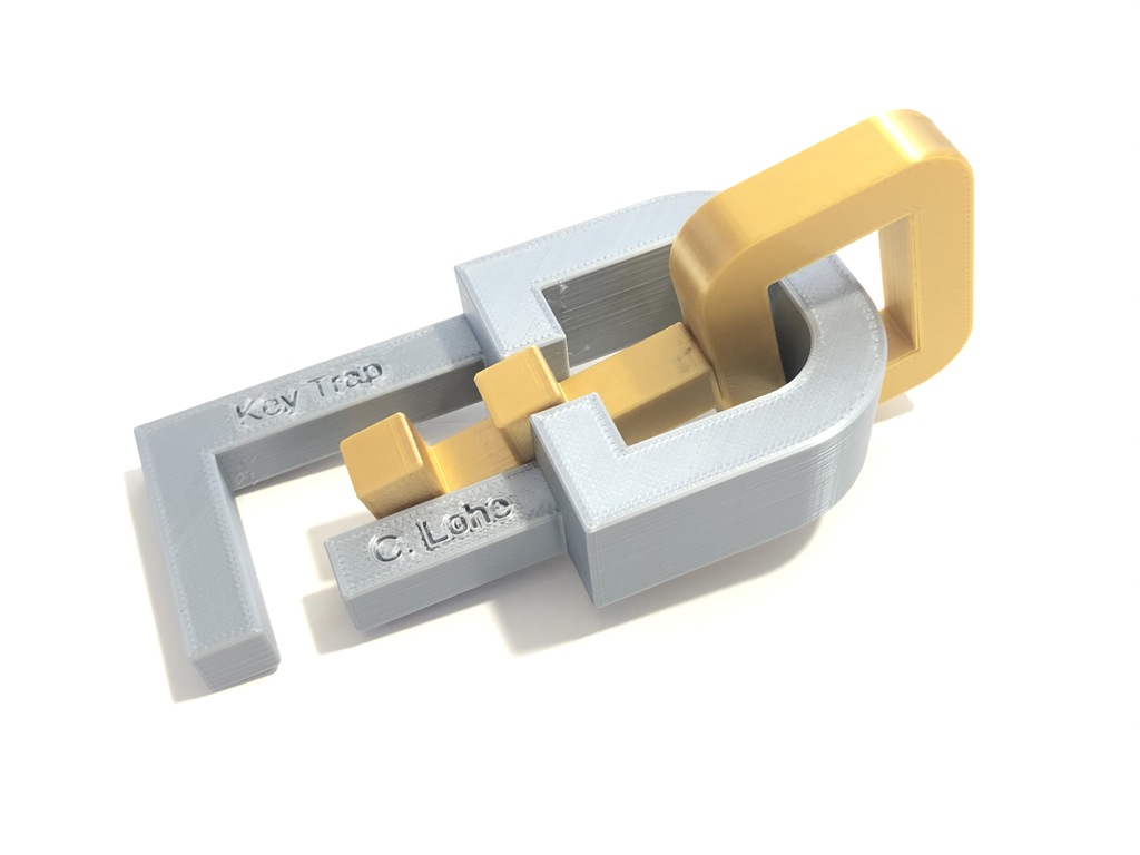 Key Trap - Interlocking puzzle by Christoph Lohe by Printable Puzzle ...