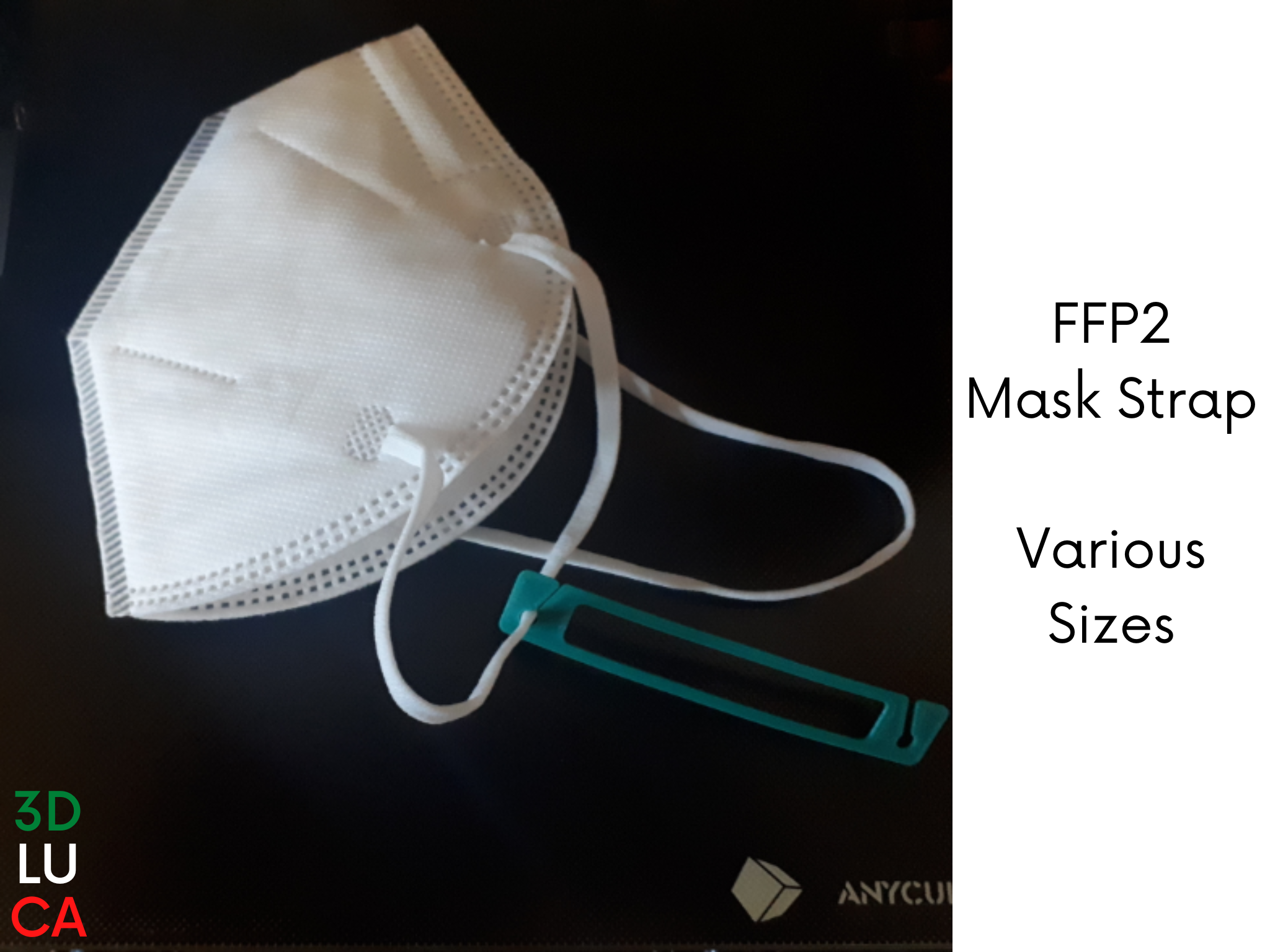 Ffp2 Mask Strap | Various Sizes by 3DLUCA | Download free STL model ...