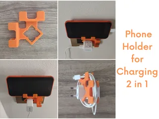 charging phone holder by LEGA3D | Download free STL model | Printables.com