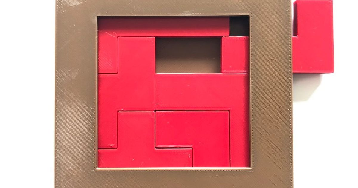 Window Pain - Tray-packing puzzle by Stewart Coffin (STC #186) by ...