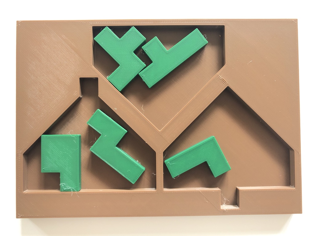 Castle / Vanishing Trunk - Tray-packing puzzle by Stewart Coffin (STC ...
