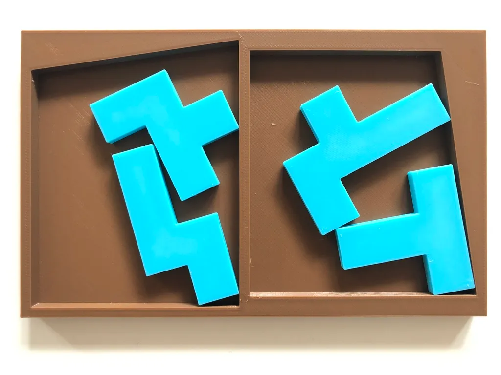 Lean-2 - Tray-packing puzzle by Stewart Coffin (STC #255) by Printable ...