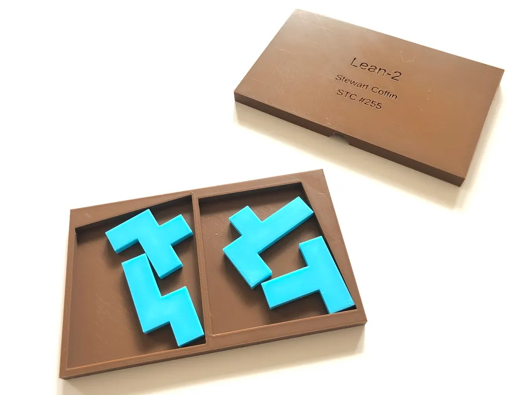 Lean-2 - Tray-packing puzzle by Stewart Coffin (STC #255) by Printable ...