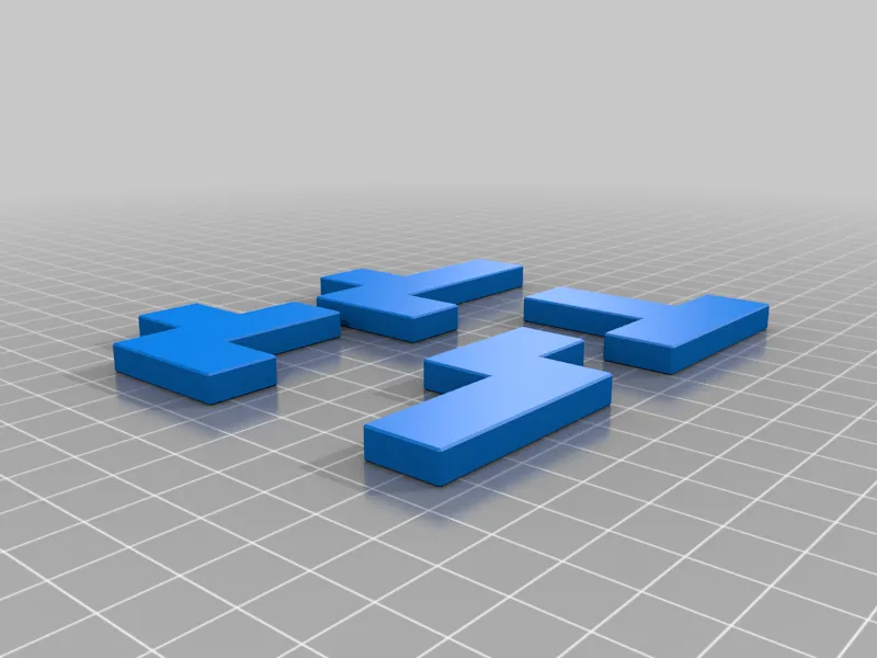 Lean-2 - Tray-packing puzzle by Stewart Coffin (STC #255) by Printable ...