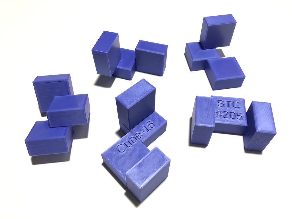 Cube-16 - Interlocking puzzle by Stewart Coffin (STC #205) by Printable ...