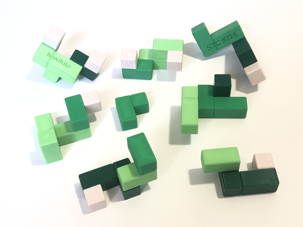 Involute - Interlocking puzzle by Stewart Coffin (STC #214) by ...