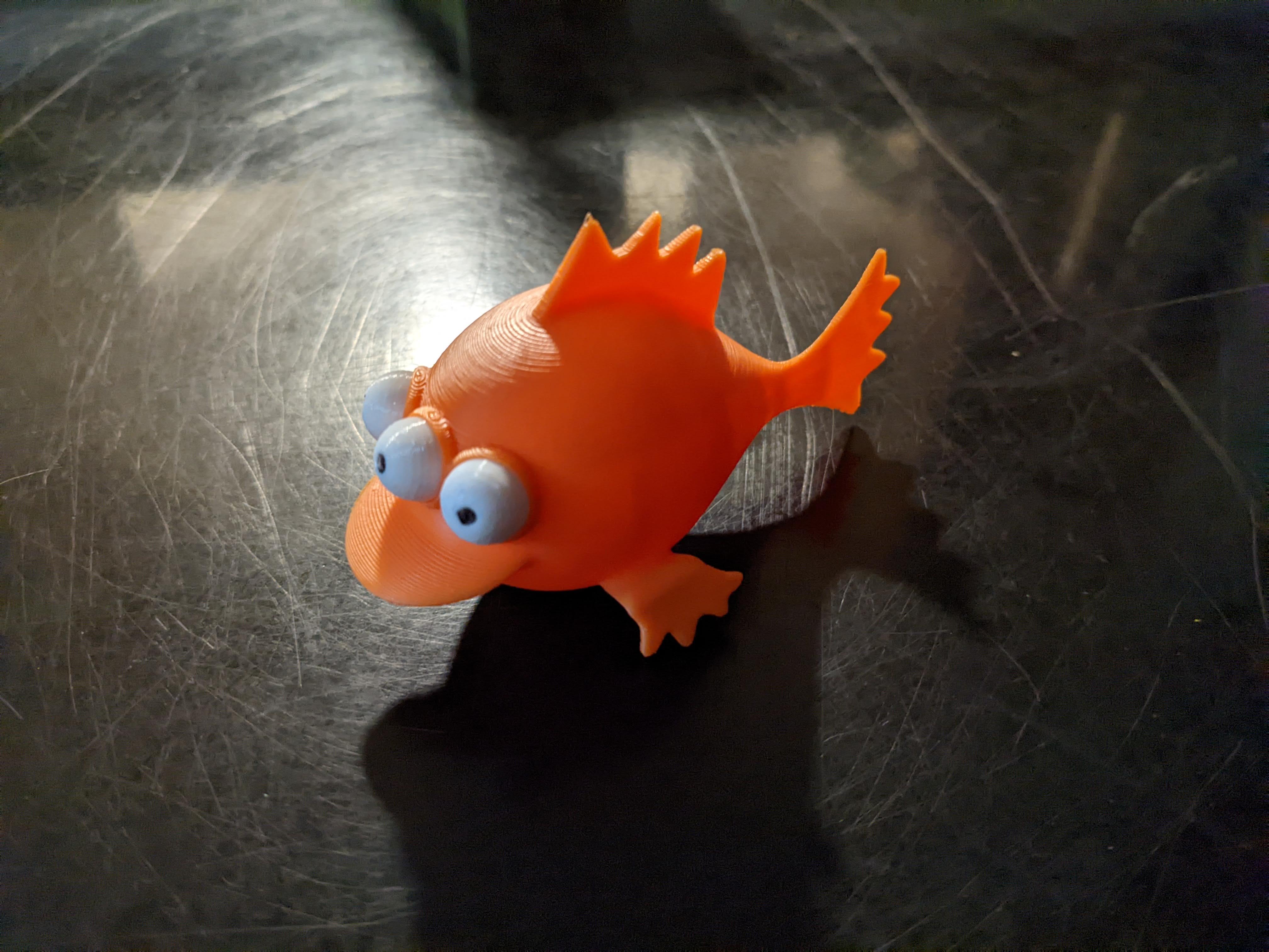 Blinky Three-Eyed Fish (2 variations) by kaje | Download free STL model ...