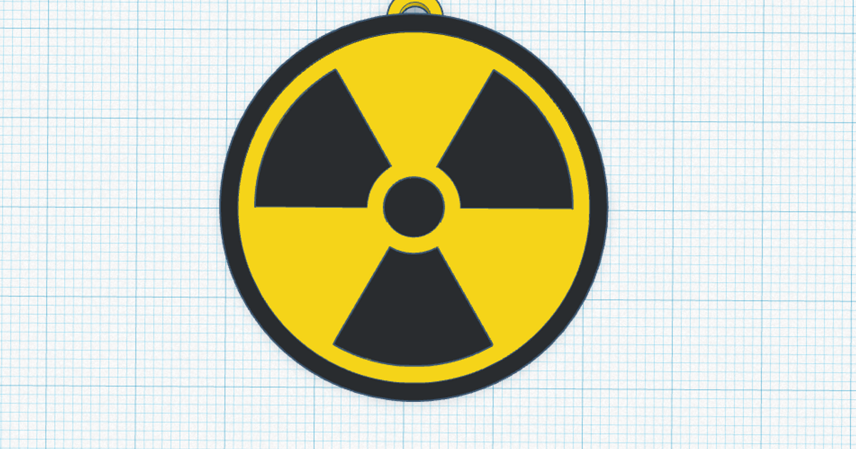 Radiation Sign and Keychain by ar3Dprints | Download free STL model ...