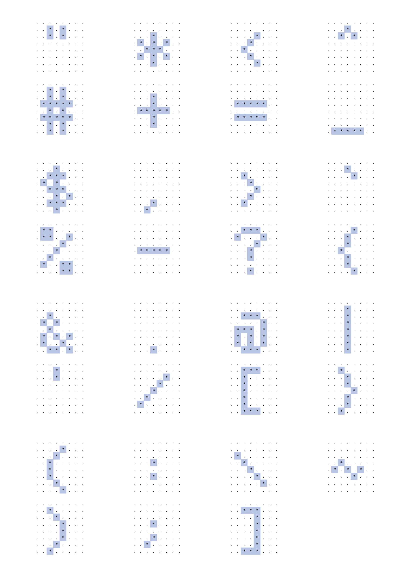 Tetromino Tiling Puzzle of Dot Matrix Display by shiura | Download free ...