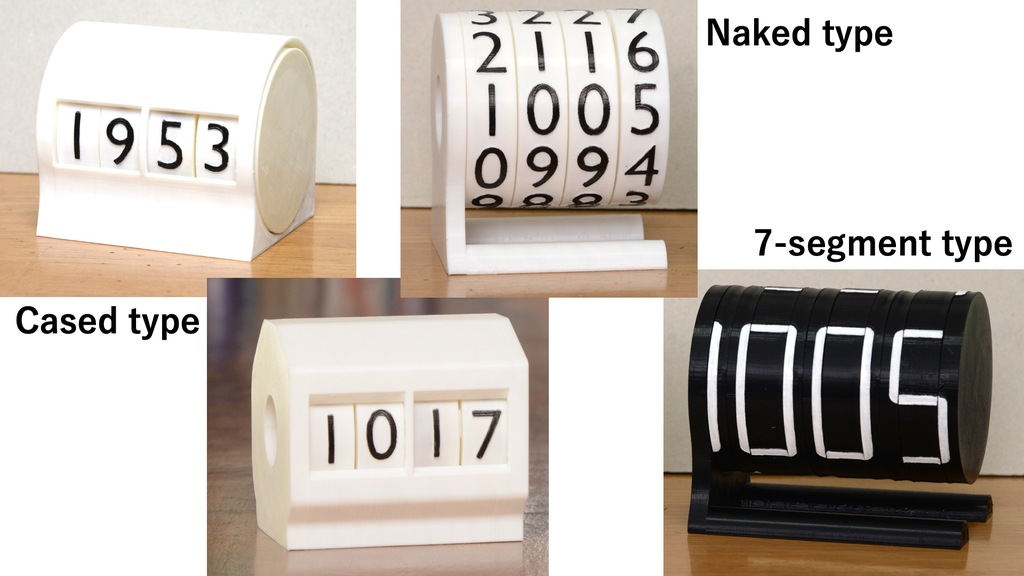 Rotary Digital Clock - origin without sensor by shiura | Download free ...