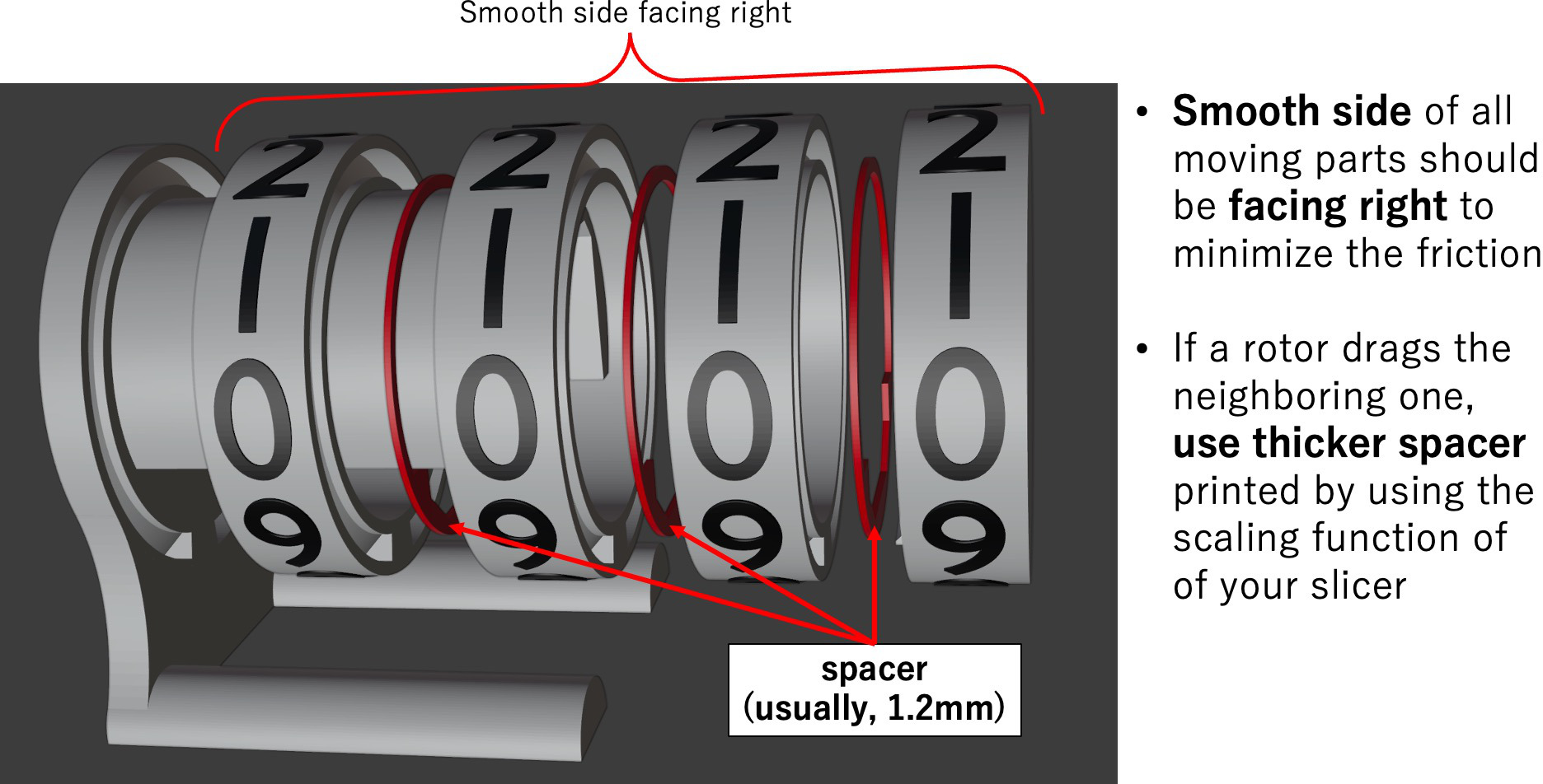 Rotary Digital Clock - origin without sensor by shiura | Download free ...