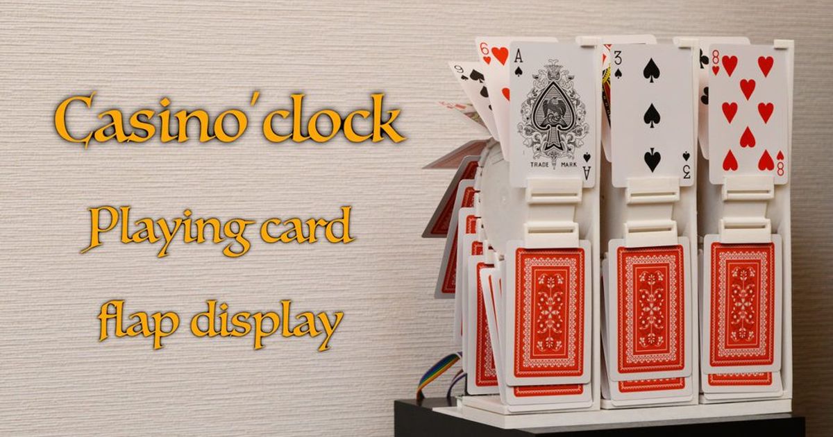 Casino'clock - Playing card flap display / clock by shiura | Download ...