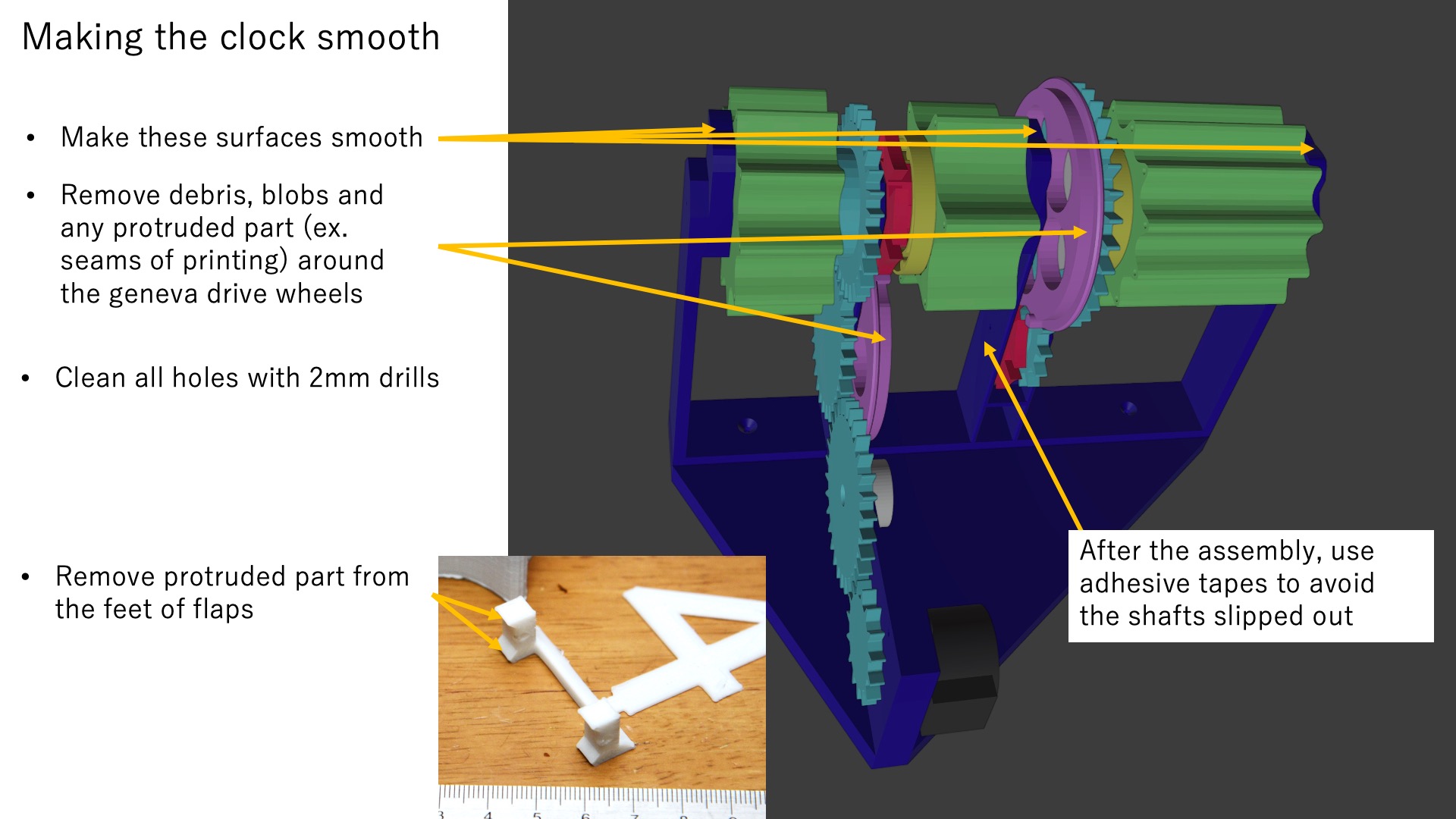 Erecting Flap Clock by shiura | Download free STL model | Printables.com