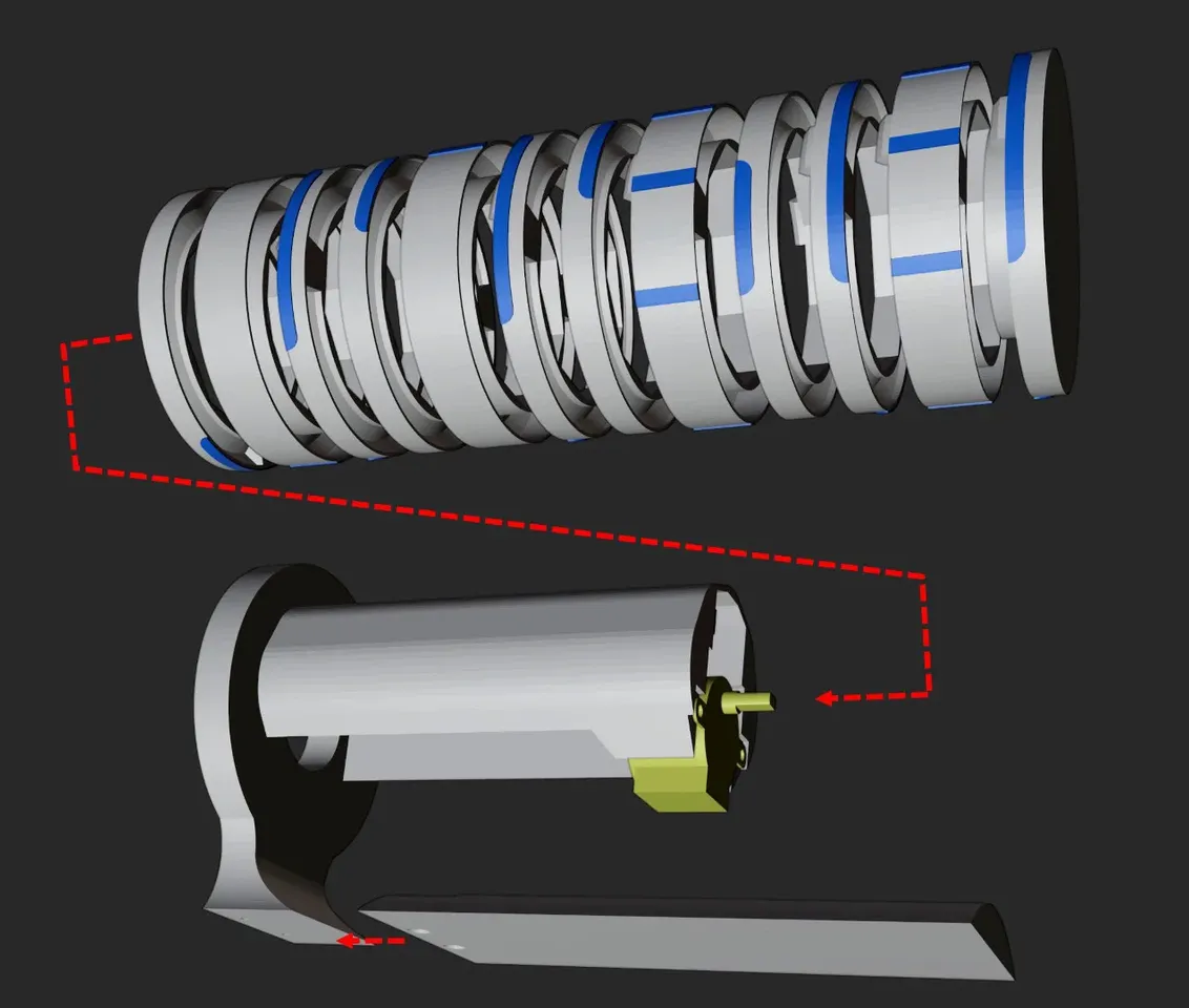 Rotary 7 Segment Clock By Shiura Download Free Stl Model Printables