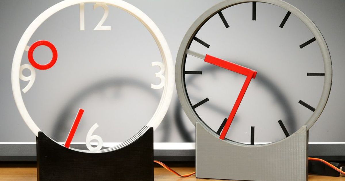 Clock face DIY kit for "Hollow Clock" by shiura | Download free STL ...