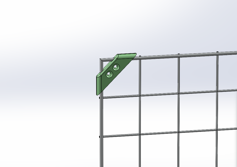 Fastener for Grid/Mesh Wall by junaronics | Download free STL model ...
