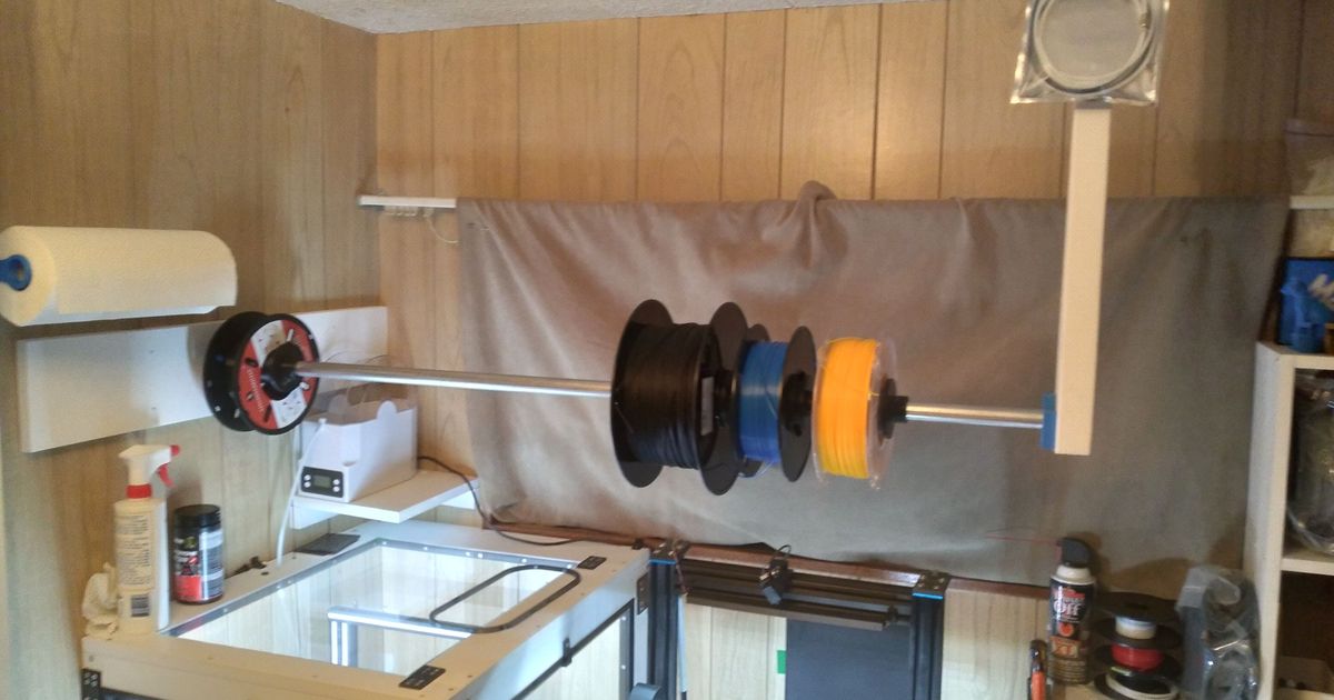 Overhead Spool Holder by MadP 3D | Download free STL model | Printables.com