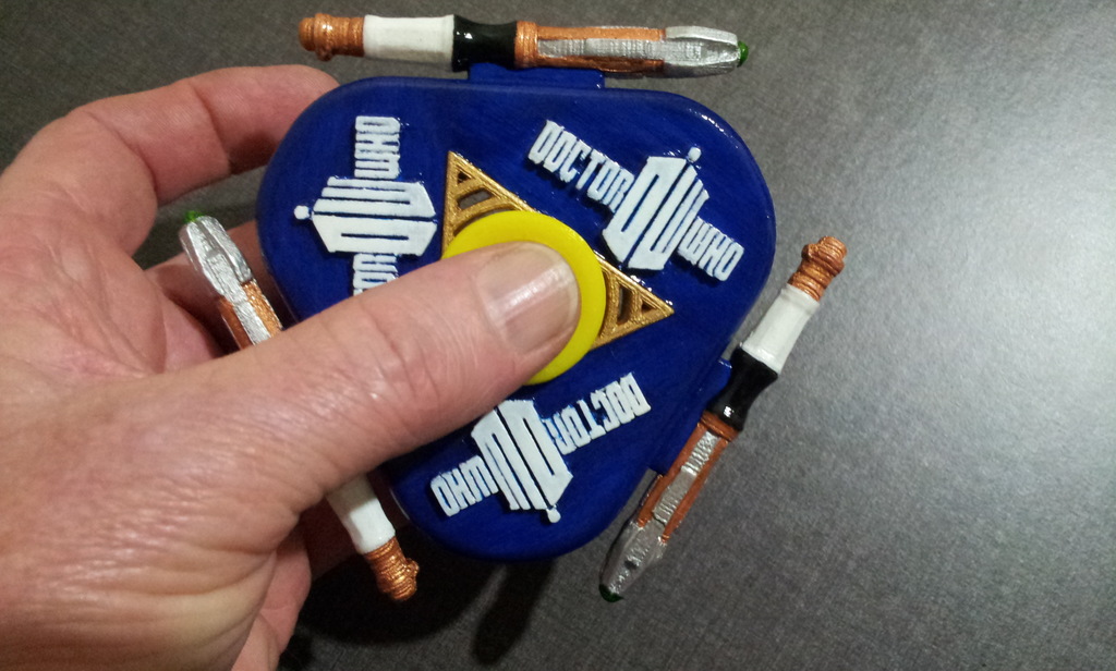 Sonic screwdriver fidget spinner by Clive Harris | Download free STL ...