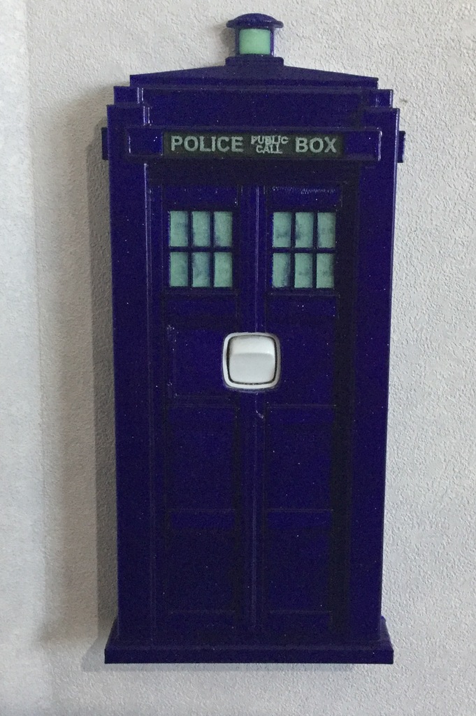 TARDIS Light switch cover (NZ) by Clive Harris | Download free STL ...