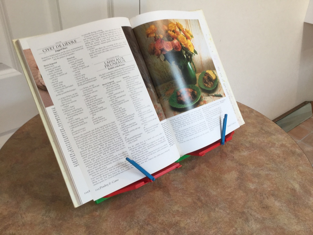 Foldable Book Stand by Clive Harris | Download free STL model ...