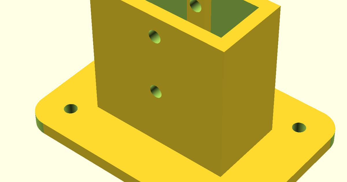 Anderson Plug Mounting Plate by Humeco | Download free STL model ...