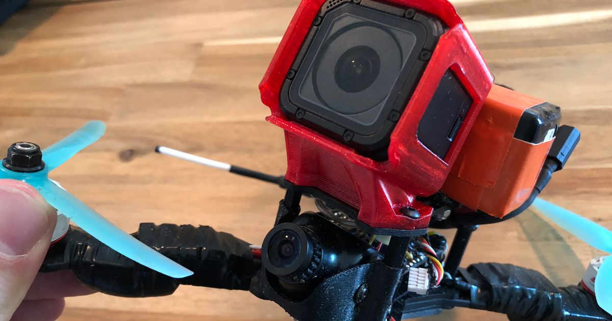 Xhover R5LX Toilet Tank GoPro Mount by bjripp | Download free STL model ...