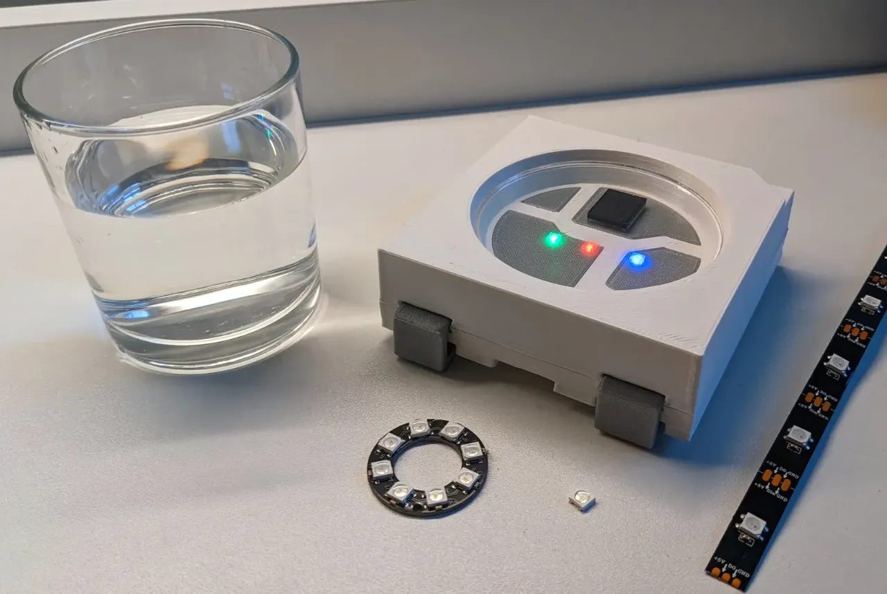 WS2812B 10001000 LED Coaster/Deco by maketvee | Download free STL model ...