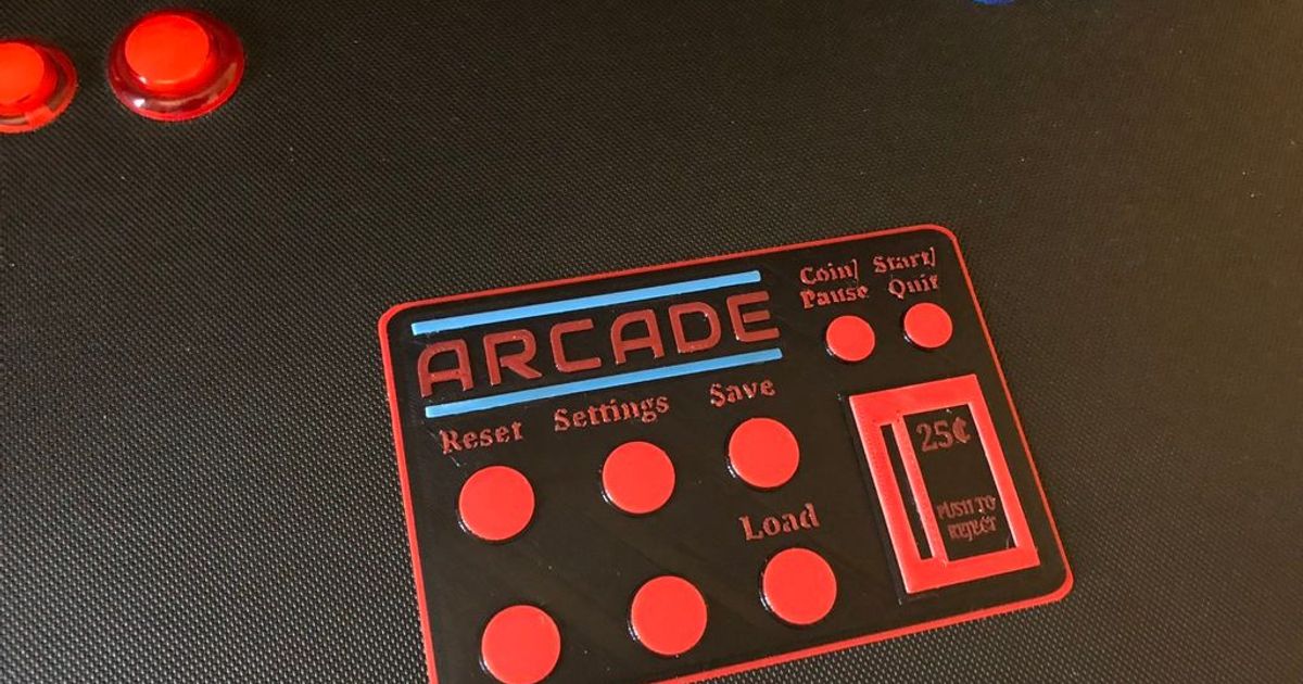 Arcade Machine Directions Card by MeesterEd | Download free STL model ...