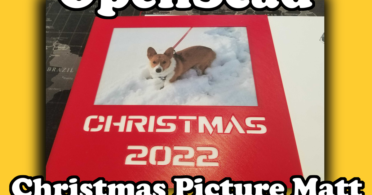 Christmas Picture Matt by iqless | Download free STL model | Printables.com