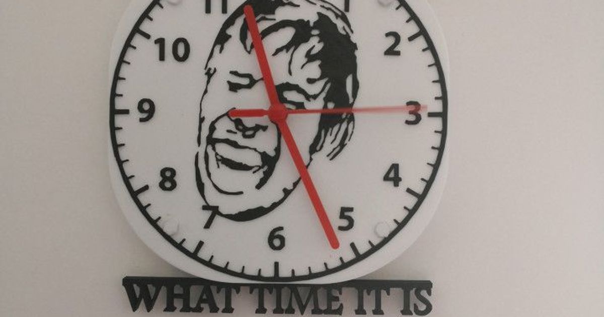 Adrian's meme face clock by Forest87 | Download free STL model ...