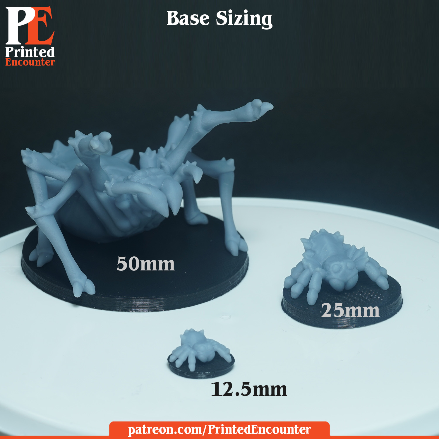 Giant Spiders by Printed Encounter | Download free STL model ...