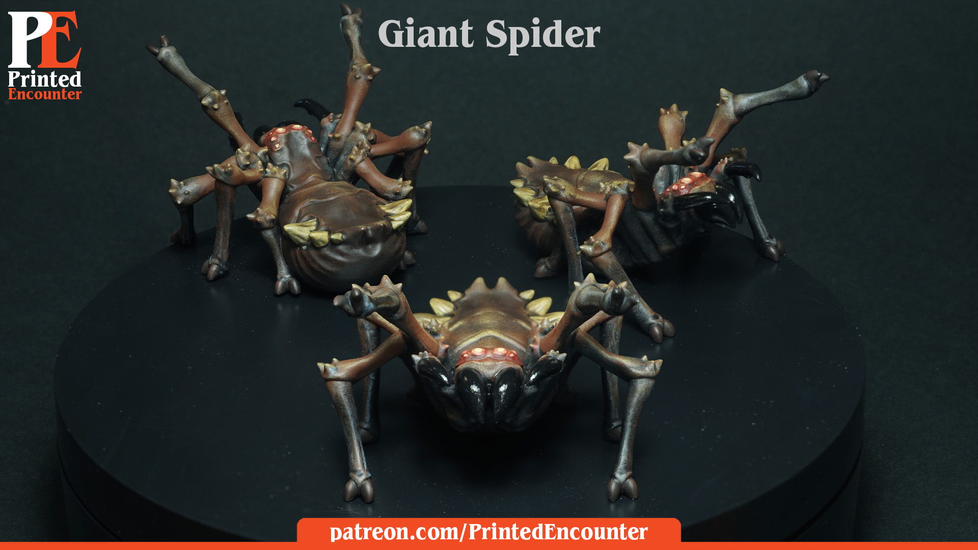 Giant Spiders by Printed Encounter | Download free STL model ...