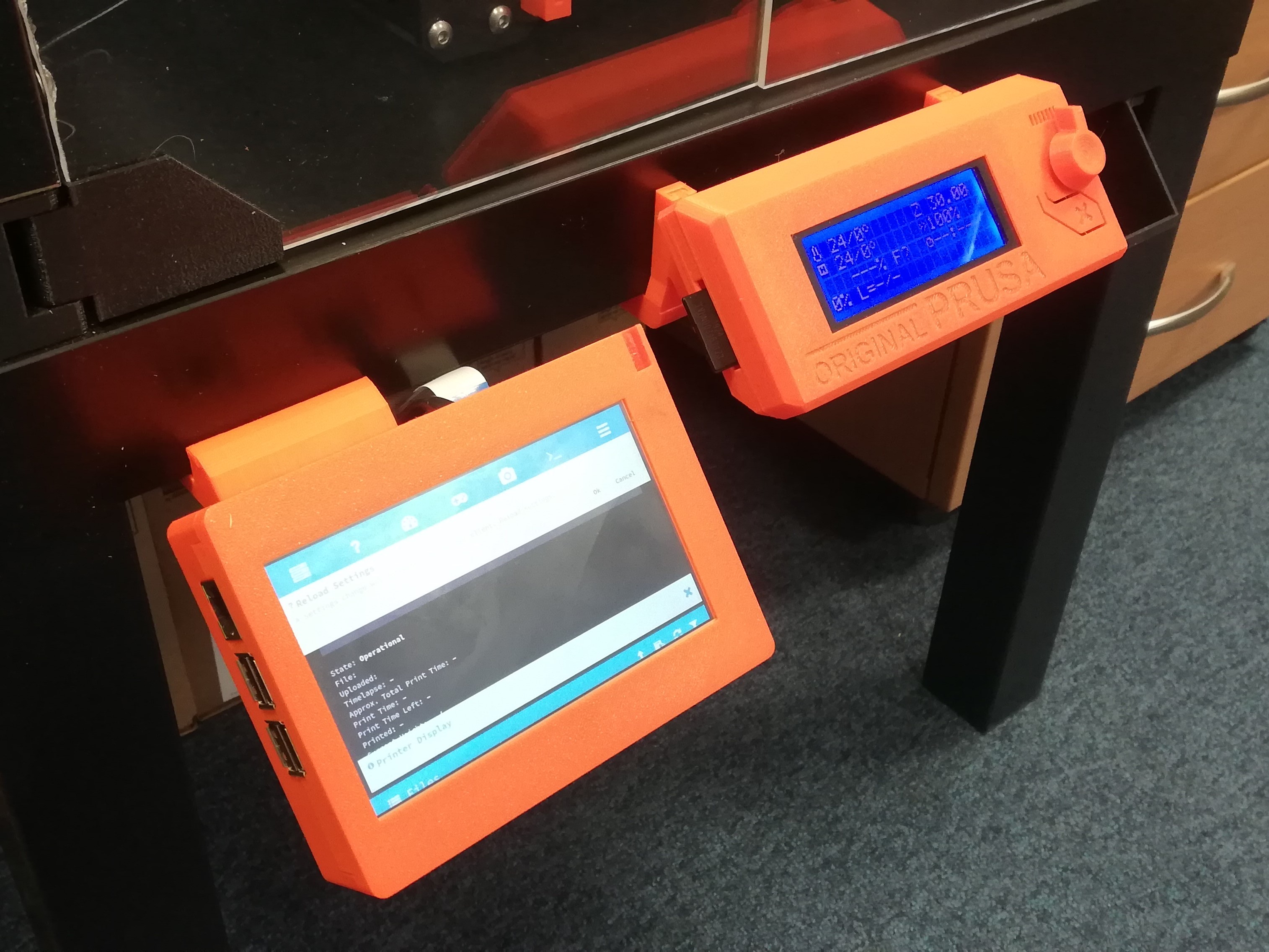 Mount for Ikea Lack Enclosure to RPi with 5inch LCD by NightSky ...