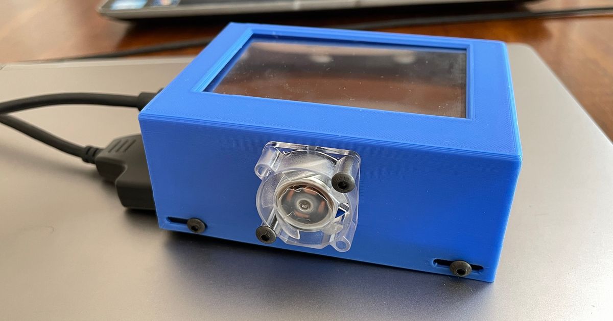 Raspberry Pi 4 case for a touchscreen and an external SSD by ssombra ...