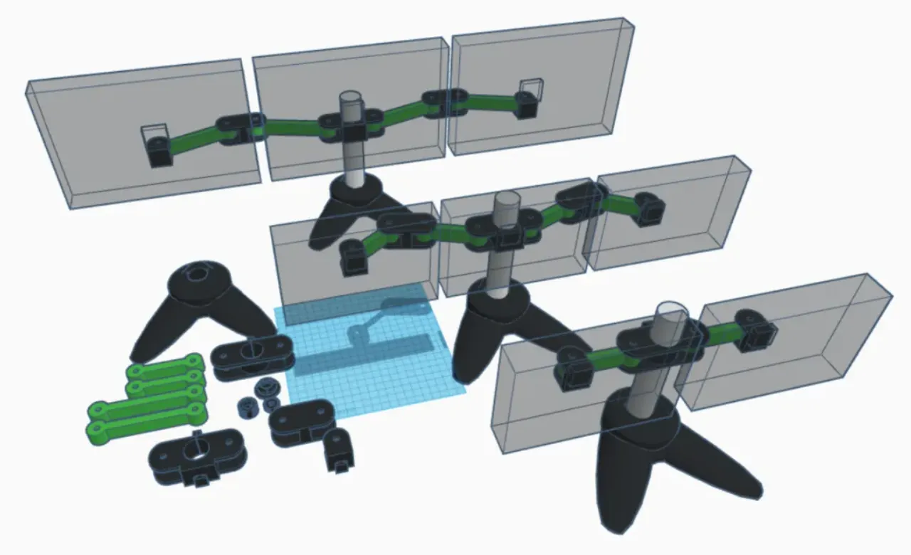 Mini Monitor Stand (7" - 10") by Lunchbox | Download free STL model ...