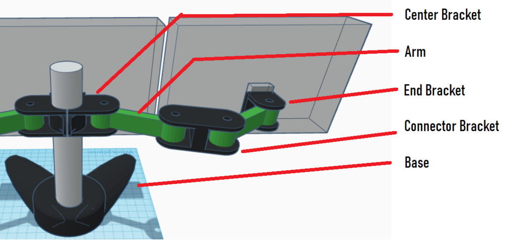 Mini Monitor Stand (7" - 10") by Lunchbox | Download free STL model ...